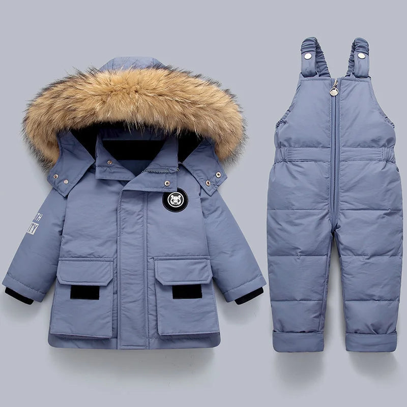 Kinderkleding-Set-Baby-Winter-Warm-Donsjassen-Parka-Jongens-Dikke ...